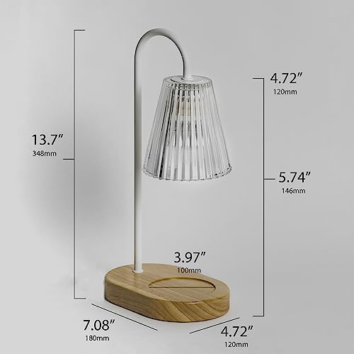 KENYCOATS Candle Warmer Lamp New Modern Korean Style (3 Bulbs + Timer + Dimmer + Gift Box) Soft Brightness - Creates Ambiance - Candle Lamp Warmer Quikly & Safely Melts Jar Candles