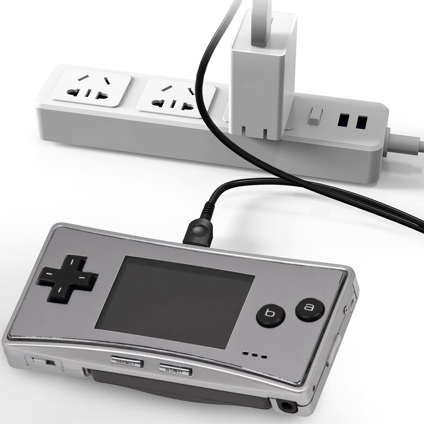 Gameboy Micro Charger, 4-Feet GBM USB Power Supply Cable Cord for Nintendo Game Boy Micro Console Ullnosoo