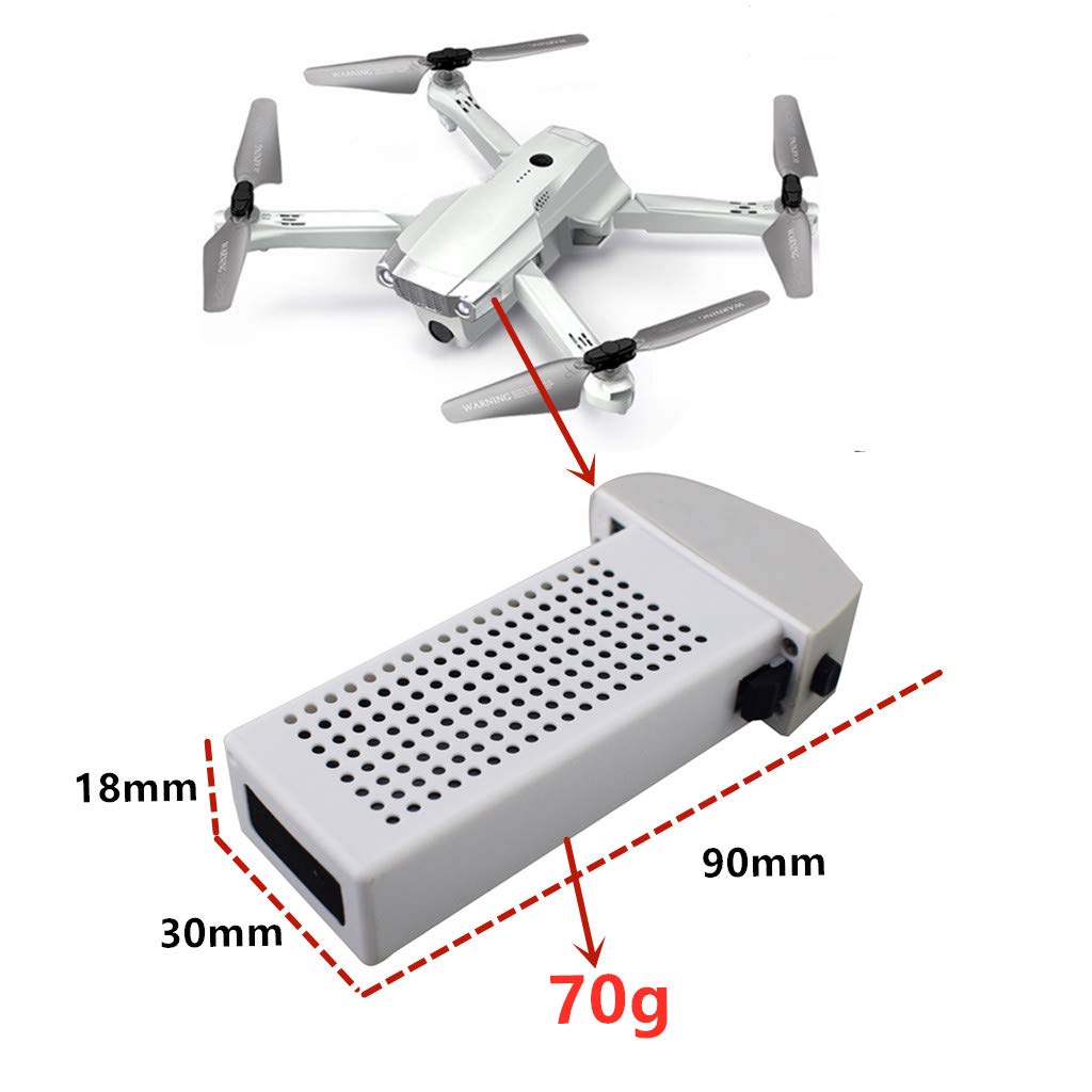 sea jump 2PCS 7.6V 1700mah Lithium Battery for SYMA X500 X500pro X30 HS175 D65 HS175D Folding Quadcopter Aerial Remote Control Drone Battery