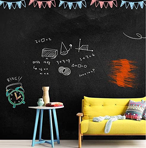 Chalkboard Paper 2 Rolls-Chalkboard Vinyl Sticker Wallpaper (17.4" x 78.7")
