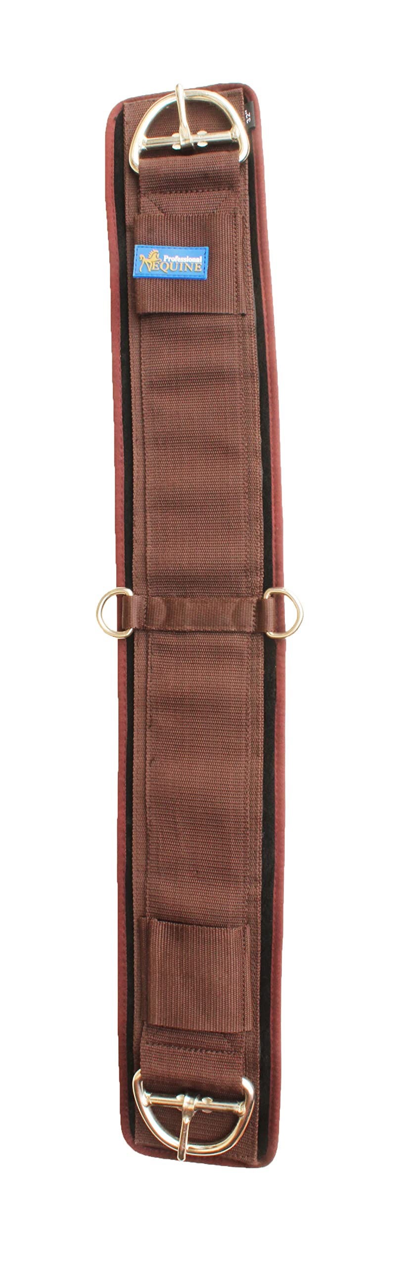 CHALLENGER Horse Western Straight Girth Straight Cinch Neoprene Non-Slip Tack Brown 9765BR-32