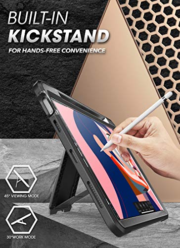 SUPCASE Unicorn Beetle Pro Series Case Designed for iPad Air 5 (2022) / iPad Air 4 (2020) 10.9 Inch, with Pencil Holder & Built-in Screen Protector Full-Body Rugged Heavy Duty Case (Black)