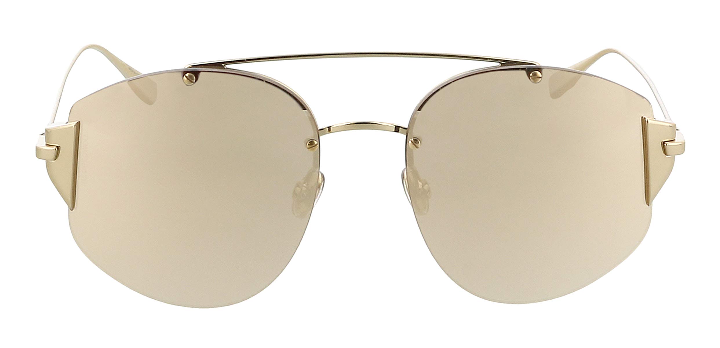 Christian Dior Stronger J5G SQ Sunglasses Gold Frame Gold Mirror Lenses, 58-18-145