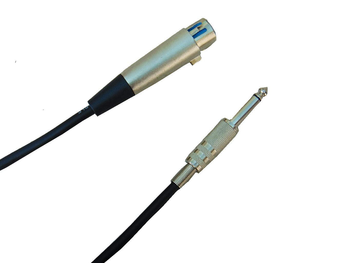 Studio Z Microphone Cable 5 Pack 10Ft Female XLR to 1/4 Inch TS Male Mono 3 PIN Flexible Mic Cable Unbalanced Interconnect Wire Mic Cord for Dynamic Sound Built to Last