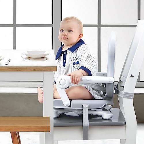 PandaEar High Chair for Toddlers Folding Compact Booster Seat, Portable Booster Seat for Babies & Kids Chair on Chair for Dining