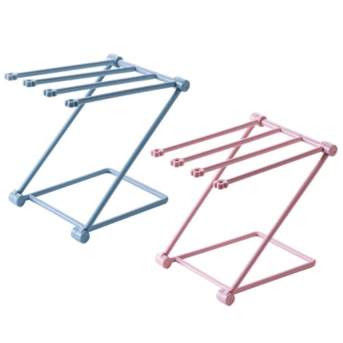 WHZAZGW Home Kitchen Countertop Dishcloth Drying Rack Foldable Kitchen Rag Rack, Towel Bar Rack, Desktop Waterlogging Rag Holder