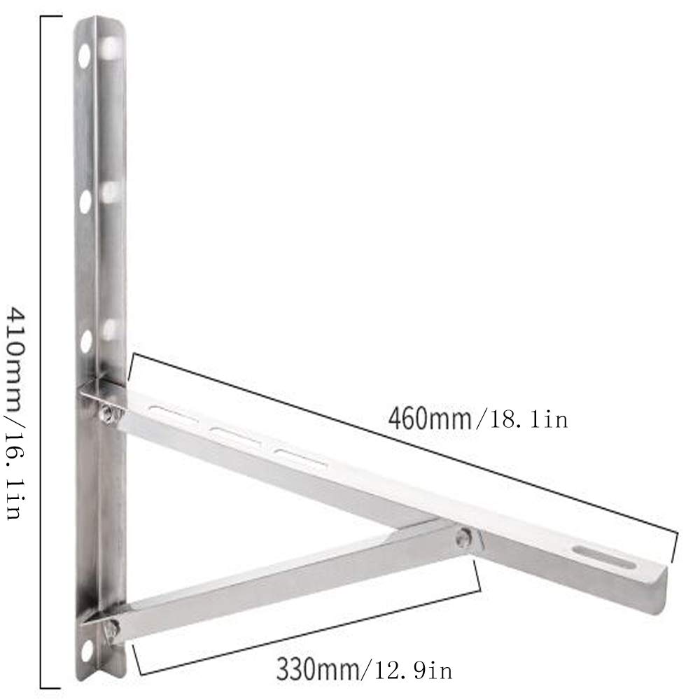 WANLIAN Foldable Wall-Mounted air Conditioner Bracket for Small Split Type Heavy Duty Non-Rusting air Conditioner mounting Bracket