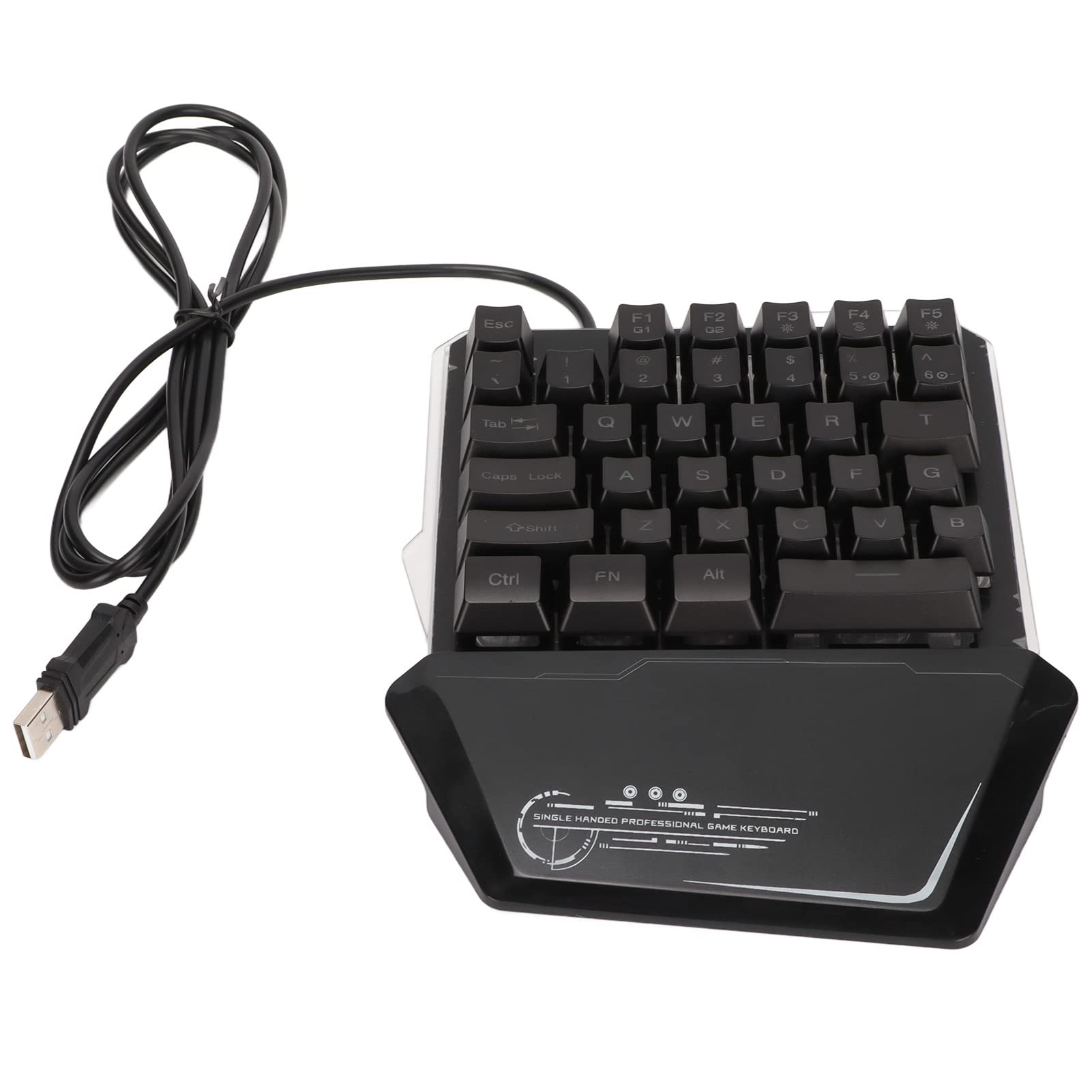 Gaming Keyboard, Small Portable Ergonomic Gaming Keyboard for Home for Office