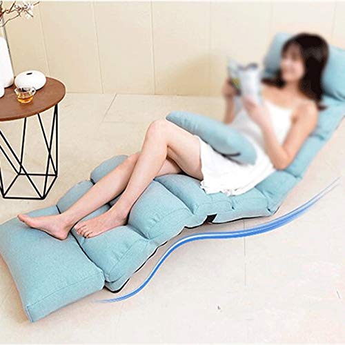 DCOT Sofa Bed Lounge Upholstered Recliner Indoor Living Room Recliner Floor Folding Adjustable Sleeping Lounge