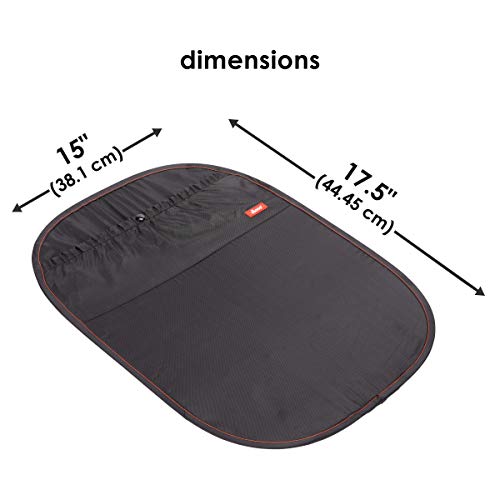 Diono Stuff 'n Scuff, Back Seat Protector, Black (Pack of 2)