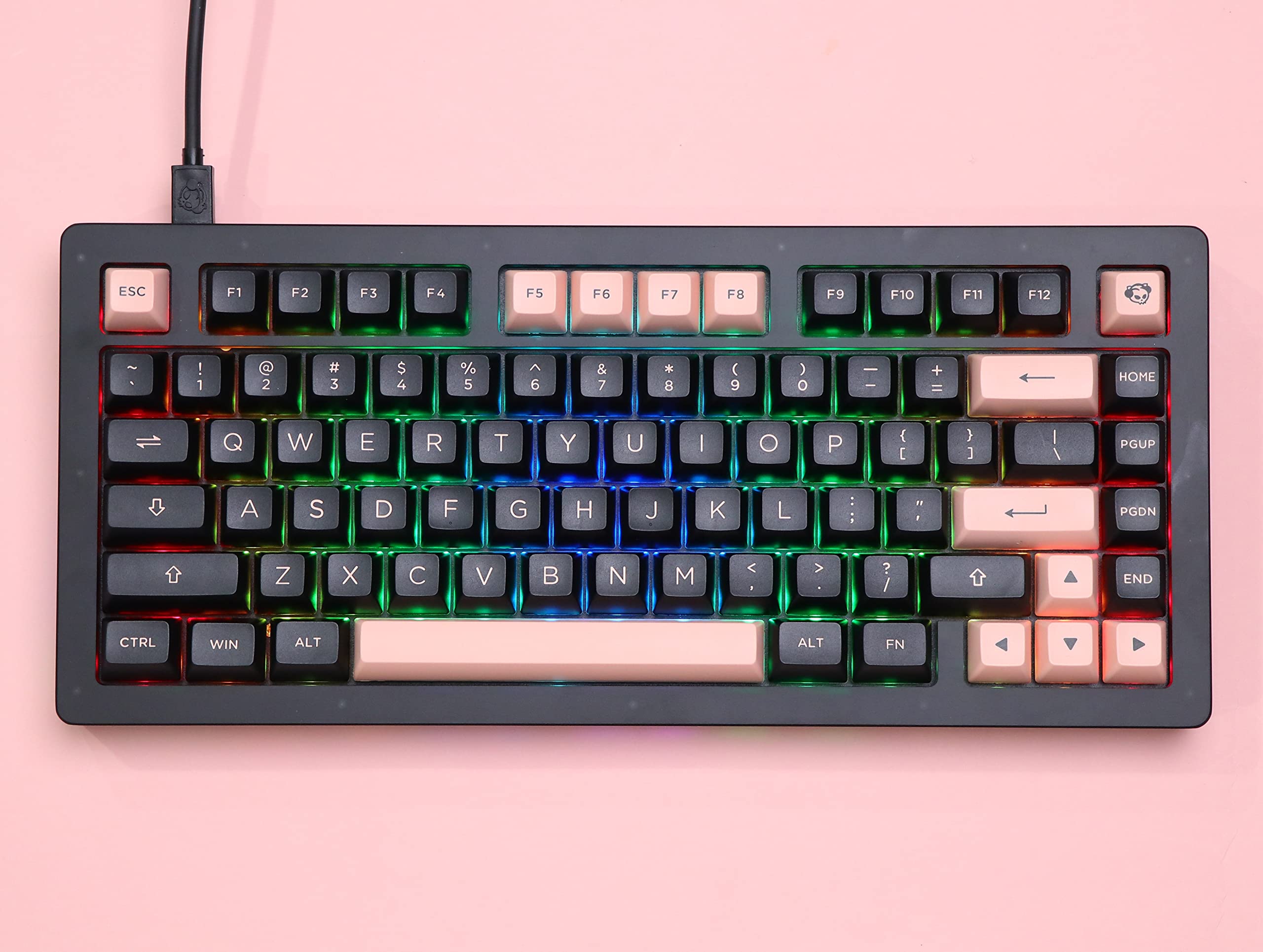 EPOMAKER AKKO ACR PRO 75S Black Pink 81 Keys Gasket Mount Hot Swappable Wired Mechanical Gaming Keyboard, PC Plate, Poron/EVA Foam, Acrylic CNC Case, Pre-lubed Stabilizer for Mac/Win