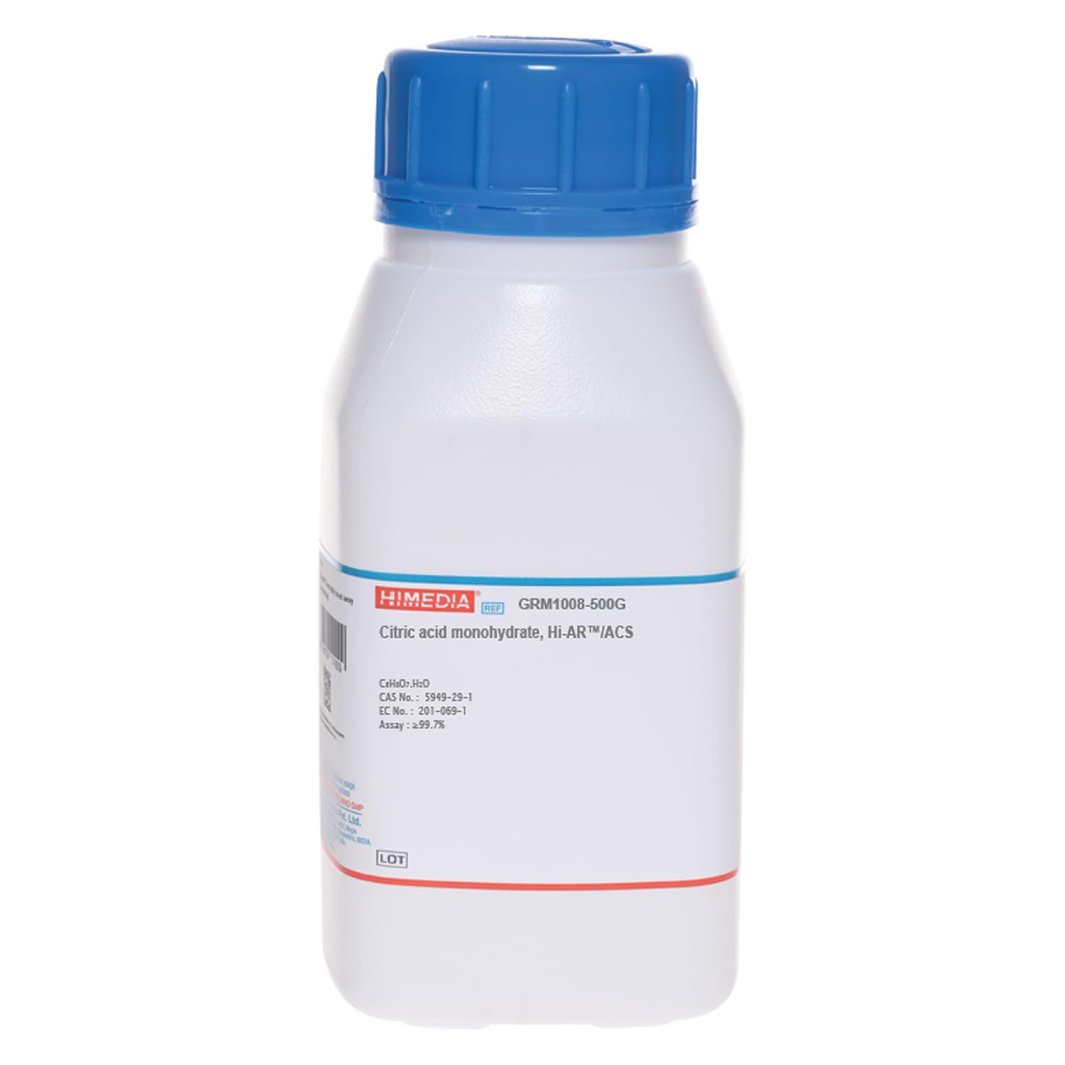 HiMedia GRM1008-500G A.R Citric Acid Monohydrate, 500 g
