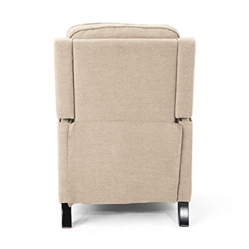 Christopher Knight Home Armstrong Recliner,Polyester,Birch, Beige + Dark Brown