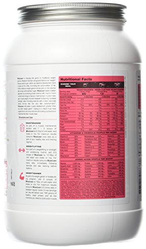 Metabolic Maintenance Nutrition Musclean Milkshake Weight Gainer, Strawberry, 2.5 Pound