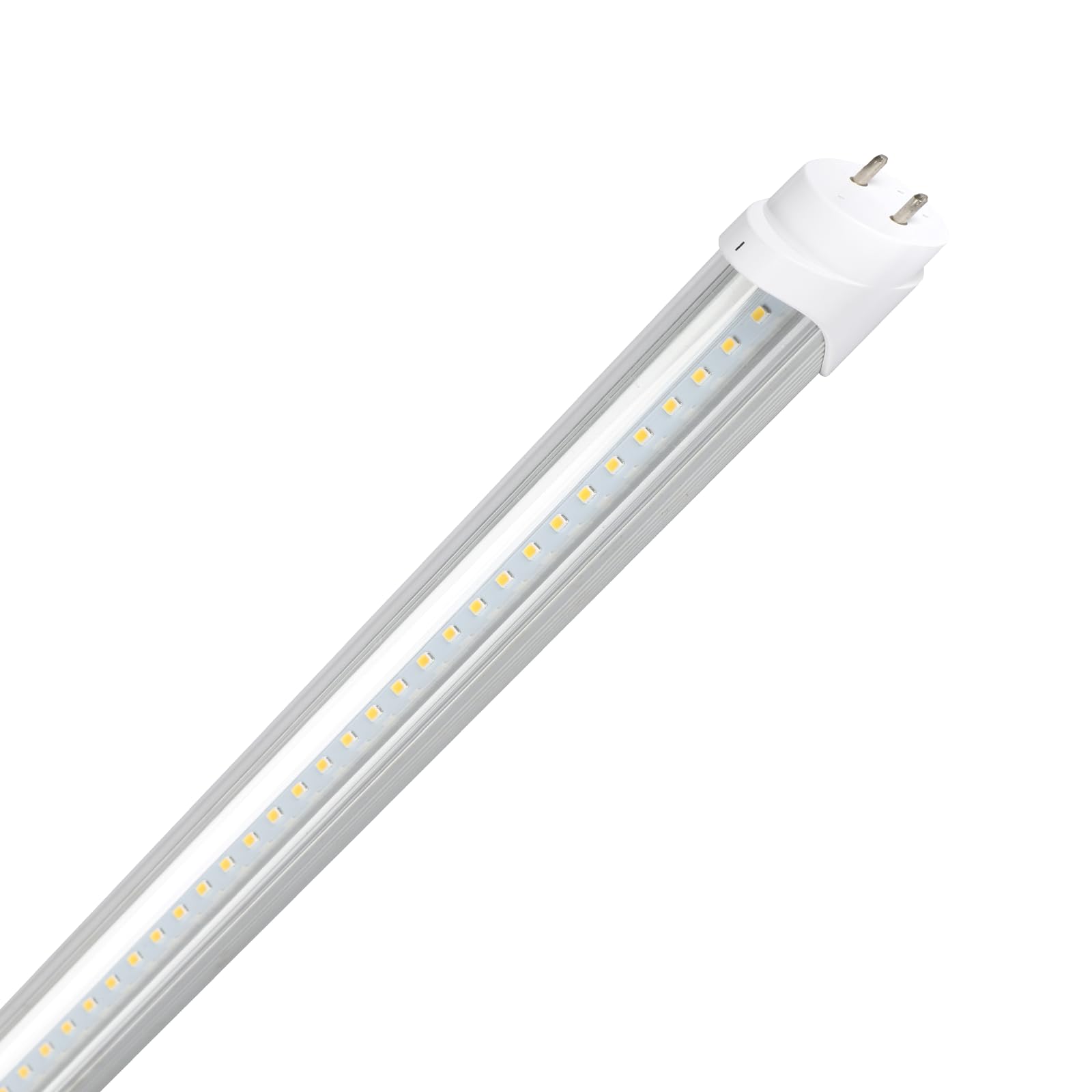 Xapolu 2FT LED T8 T10 T12 Type A+B Tube Lights, 15W 5000K 2100lm, F20T8/F30T8 Fluorescent Light Bulbs Replacement, Ballast Compatible or Bypass, Dual-Ended, Frosted Lens, DLC&UL Listed, 2-Pack
