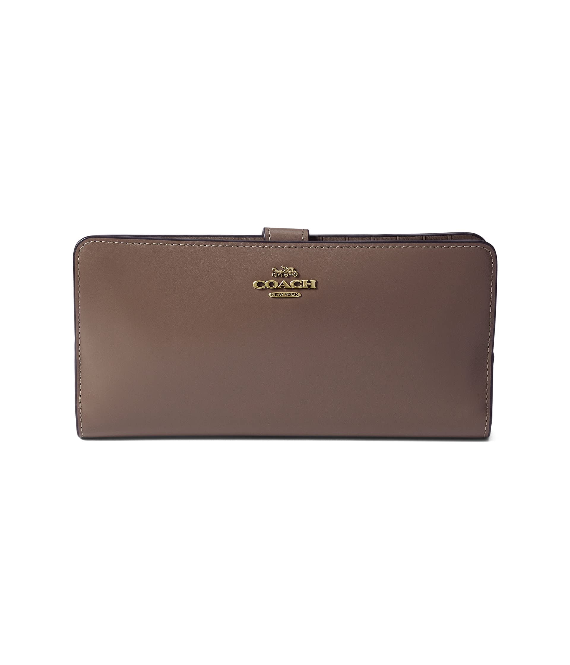 Coach Skinny Wallet Dark Stone One Size