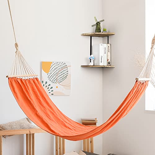 NEX Corner Floating Shelves, 2-Tier Corner Shelf Wall Mount Small Round End Shelves for Bedroom, Living Room, Nursery