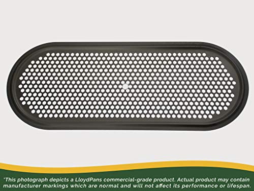 LloydPans Kitchenware 7 Inch by 18 Inch Perforated Flatbread Pan Made in the USA