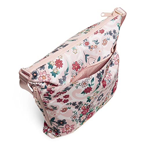 Vera Bradley Women's Recycled Lighten Up Reactive Hipster Crossbody Purse, Prairie Paisley, One Size