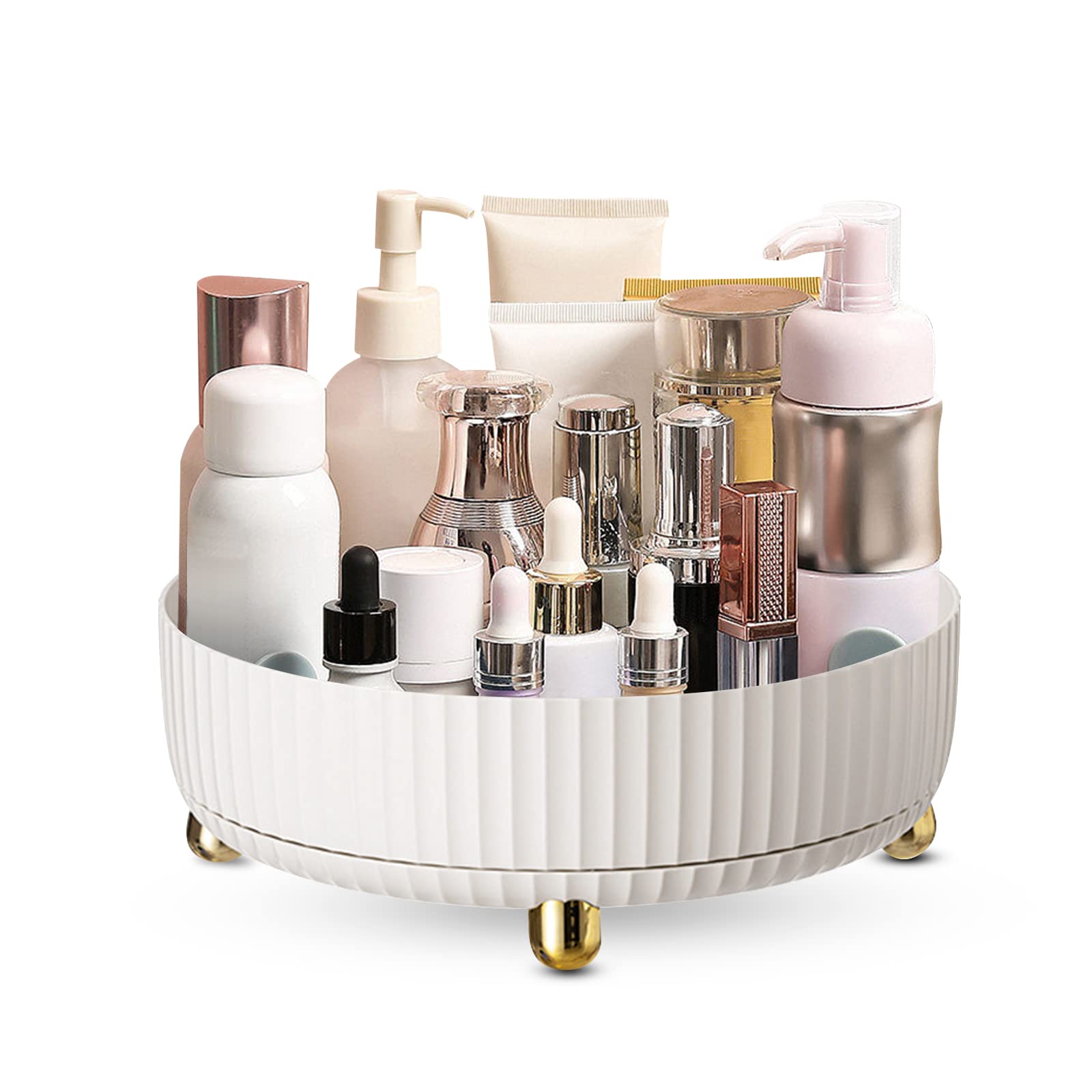 Degree Rotating Perfume Organizer, 11 Inches Large Capacity Lazy Susan for Bathroom Counter or Vanity