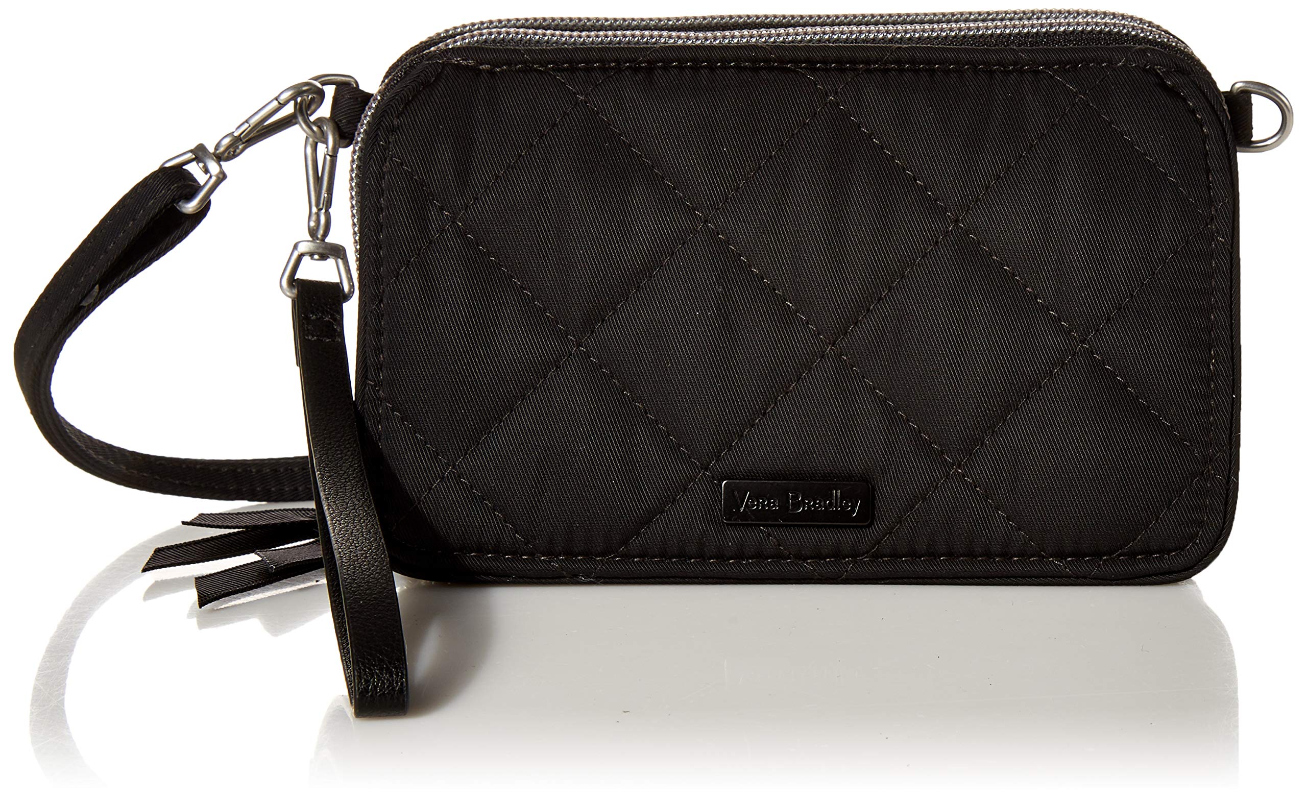 Vera Bradley Women's Performance Twill All in One Crossbody Purse With RFID Protection, Tranquil Gray, One Size