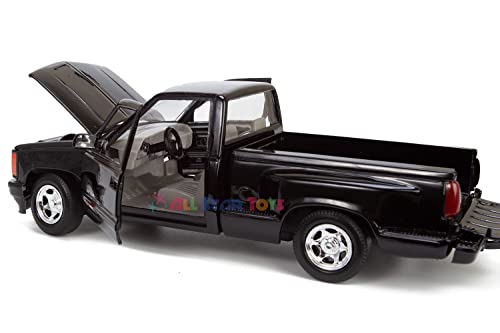 Motormax 1992 GMC Sierra GT Pickup Truck 1/24 Diecast Model Car Black 73204