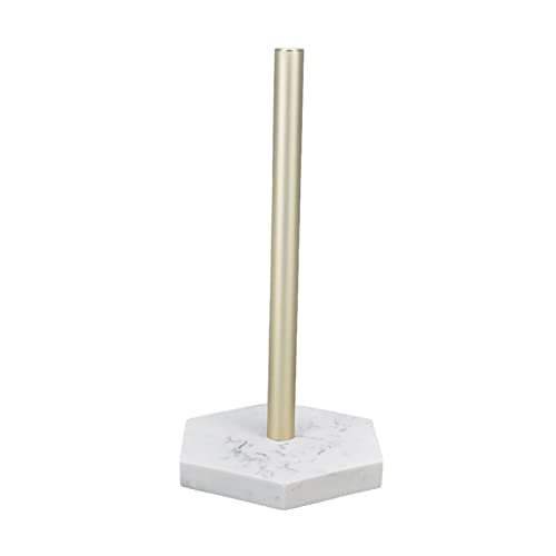Kitchen Paper Holder Standing Paper Towel Holder Stand for Kitchen Rolls Non Slip Paper Towel Roll Round Tissue for Modern Kitchen Countertop Organizer