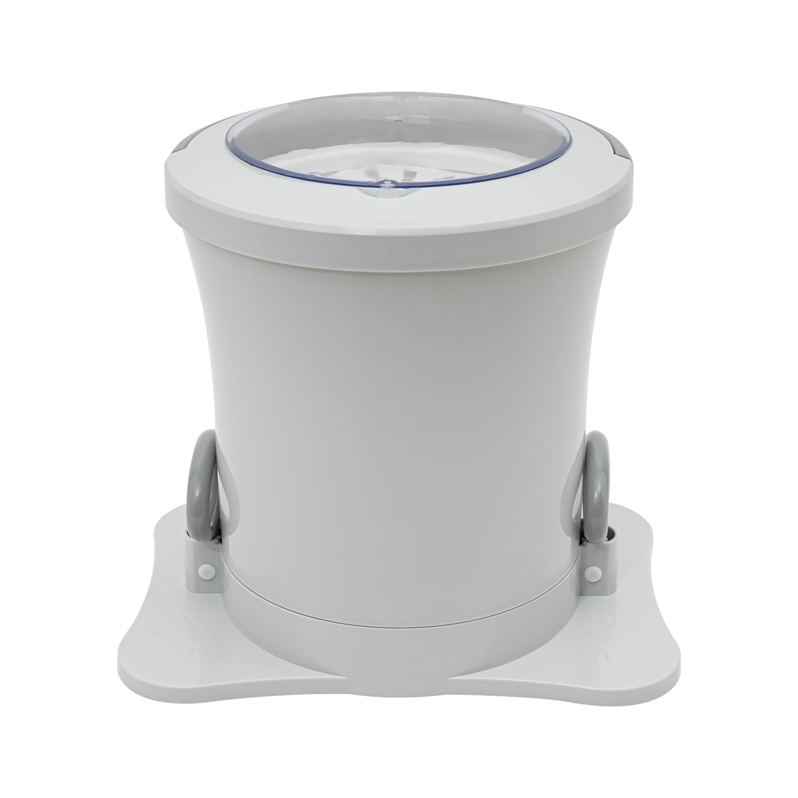 HinLIaDa Mini Manual Dehydrator Washing Machine,Portable Foot Operated Non-Electric Dehydrator, Compact Washer Spin Dryer for Baby Clothes, Underwear or Small Items, Apartment, Dorm, Camping (White)