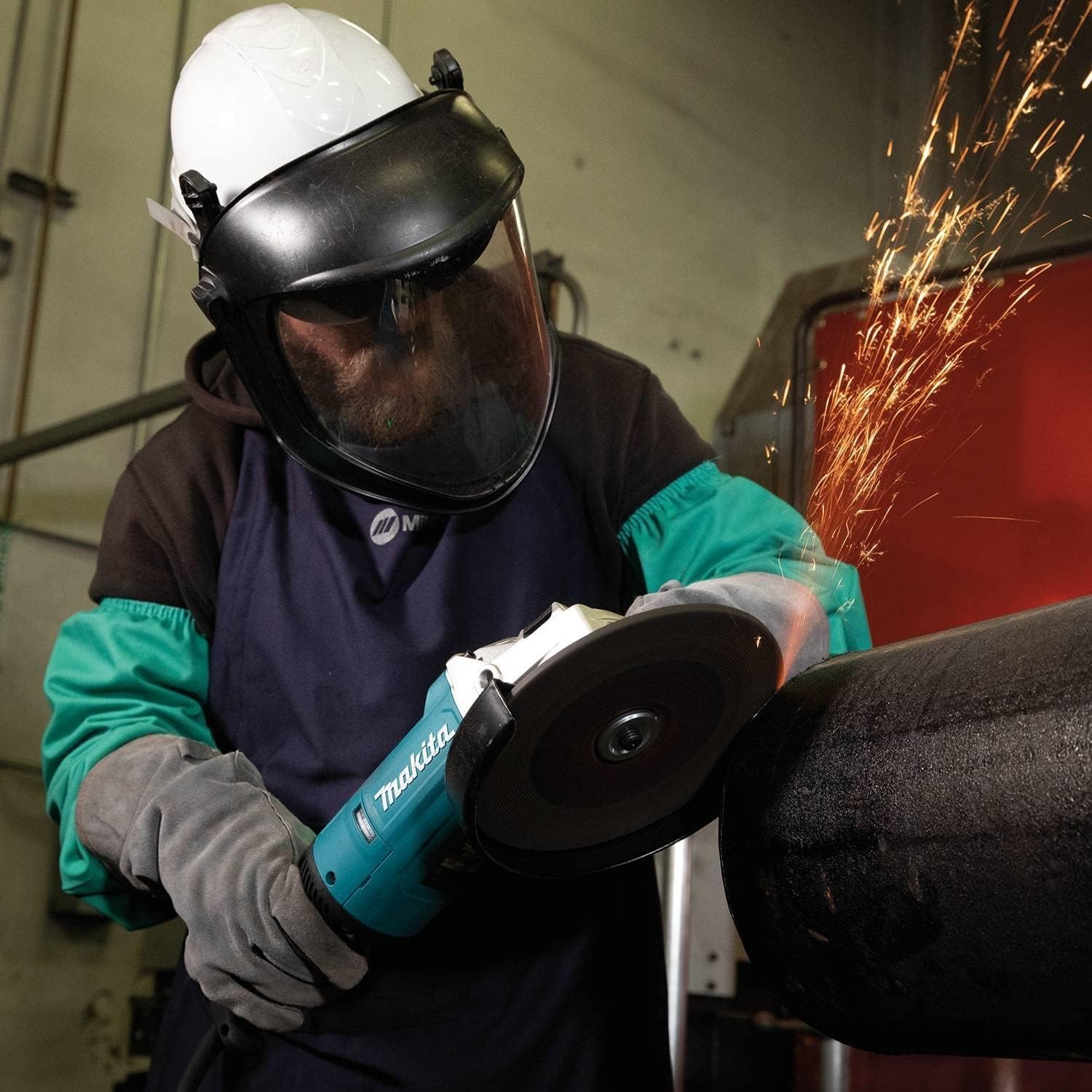 Makita GA9081 9" Angle Grinder, with Lock-On Switch