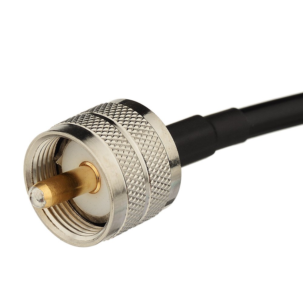 Superbat UHF Male PL-259 to UHF Male PL-259 Low Loss Digital Coax UHF Jumper Cable (3ft RG58) for HAM & CB Radio,Antenna Analyzer,Dummy Load,SWR Meter