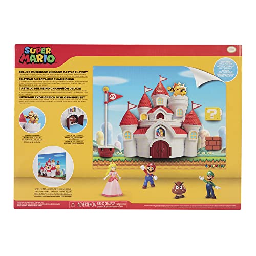 Super Mario Mushroom Kingdom Castle Playset with Exclusive 2.5β Bowser Figure