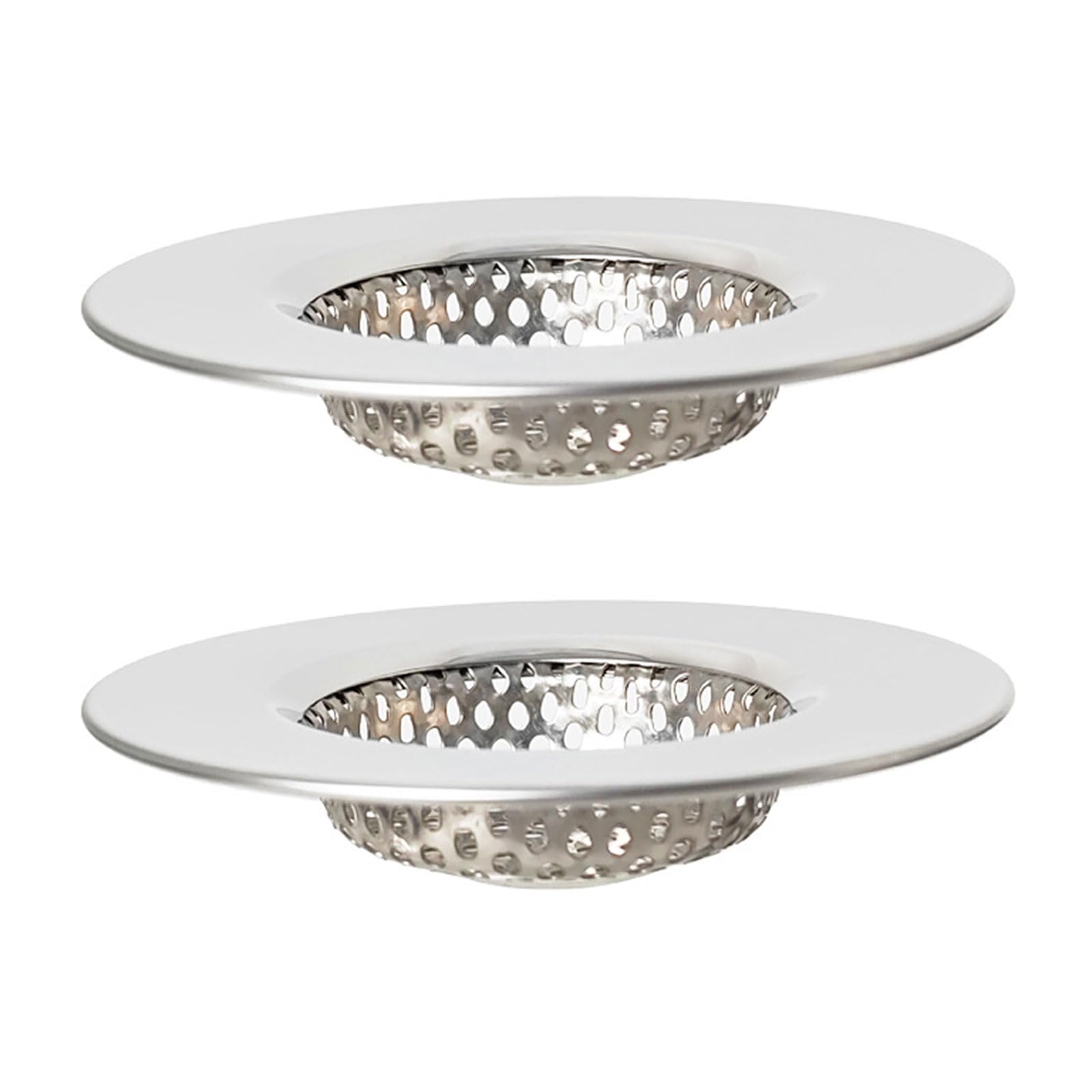 Haoyull 2pcs Kitchen Sink Strainer Plug Stainless Steel Hole Cover Bathtub/Shower Drain Cover Hair Catcher Sink Stopper, Dimensions as shown
