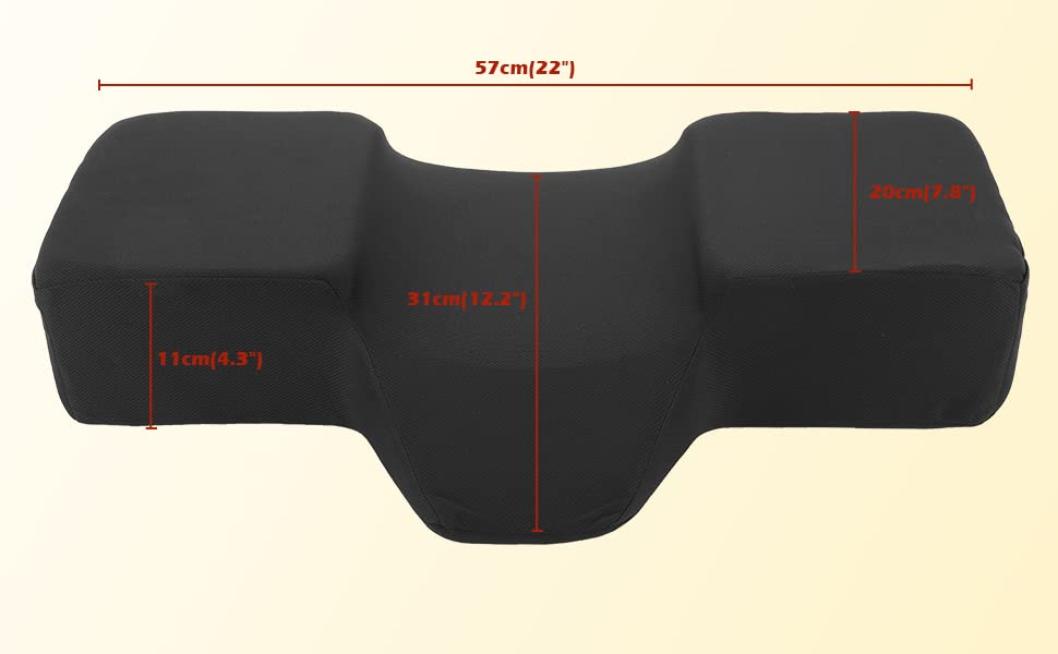 ENDELLE Lash Pillow,Ergonomic Cervial Memory Foam Pillow with Two Pockets,Eyelash Extension Pillow for Salon