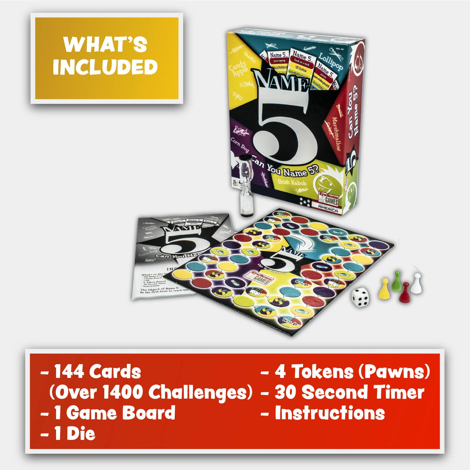 Endless Games Name 5 - Quick Thinking Game