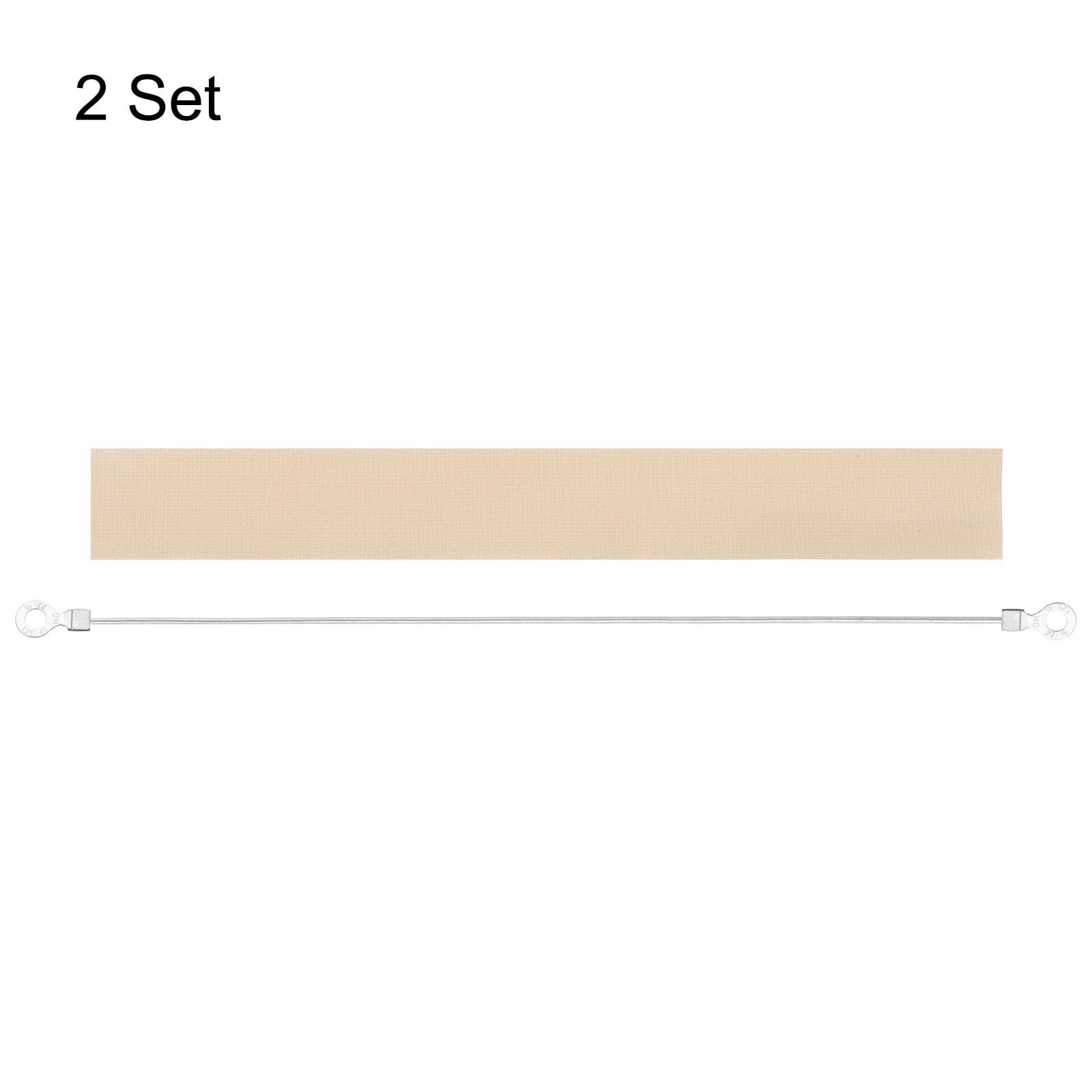 MECCANIXITY 2 Pack 0.02 X18Inch Sealer Repair Kits Round Heat Seal Strips Replacement Elements and PTFE Tapes for Hand Sealers