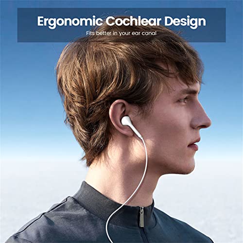 MSURTY 2 Pack-Apple Earbuds/Wired Earphones/iPhone Headphones/Lightning [Apple MFi Certified] Built-in Compatible with iPhone 7/8/X/11/12/13/14/Pro/Pro Max, Support All iOS System, MS-U005