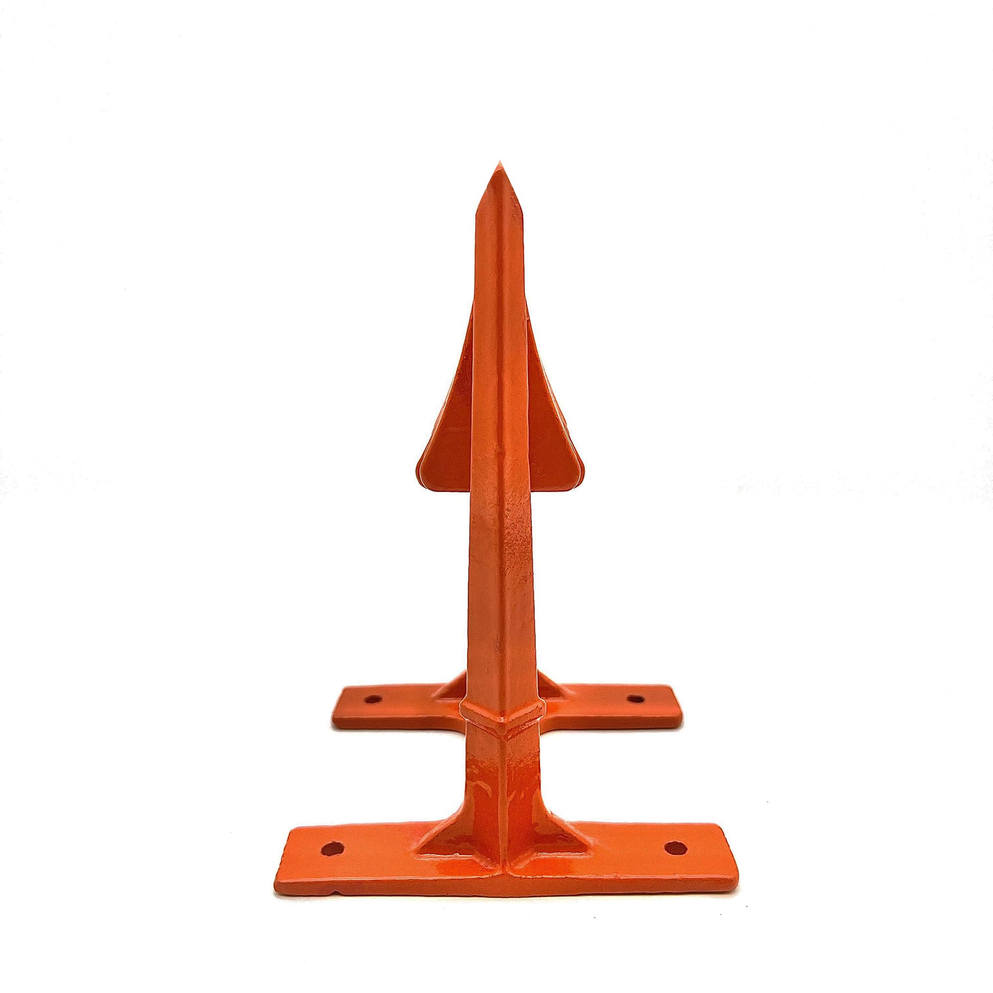 Hi Flame Cast Steel Firewood Kindling Splitter for Wood Stove Fireplace and Fire Pits Splitting Wedge Manual Log Splitter Wedge (Orange)