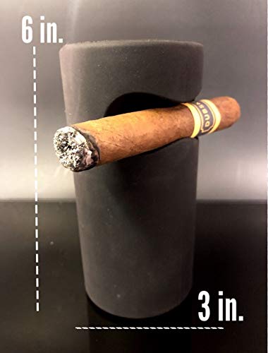 Dubskey CIGAR HOLDER CUP β Silicone Drinking Glass, Built-in Blunt Rest For Outdoors, GOLF, BOATING, CAMPING & TRAVEL, Bourbon, Whiskey, Scotch, Mixers & Cocktails (15 oz) - With Guillotine Cutter