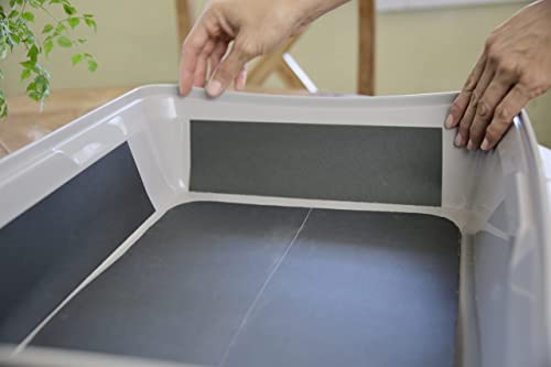 Kitty Cure Litter Box Emery Board and Manicure Strips, Scratch Liner for Litter Box, Nail File for Cats