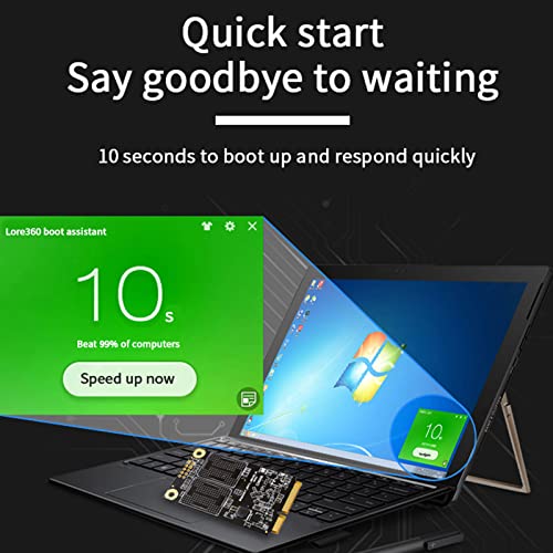 Garsentx 512GB MSATA SSD, 512GB Internal Solid State Drive High Performance Hard Drive for Desktop Laptop Mini PC SATA III 465M/S,512G mSATA 512GB Internal Solid State Drive