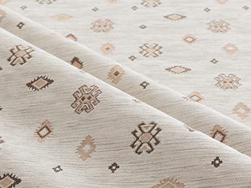 Kilim Pattern Upholstery Fabric Kilim Bohemian Boho Tapestry Tribal Southwestern Turkish Persian Moroccan Mexican Ethnic Fabric by The Yard Meter (2 Yard)