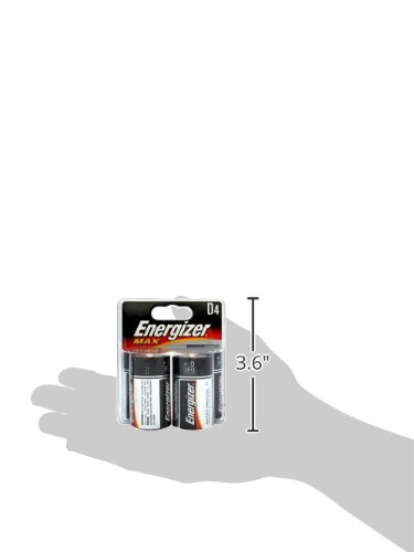Energizer D Batteries, Premium D Cell Batteries Alkaline, 4 Count
