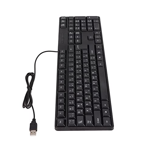 Garsentx Mechanical Gaming Keyboard with 104 Keys Qwert Programmable Wired Keyboard, Plug and Play, USB Wired Design ABS Material Office Keyboard for Desktop Computers