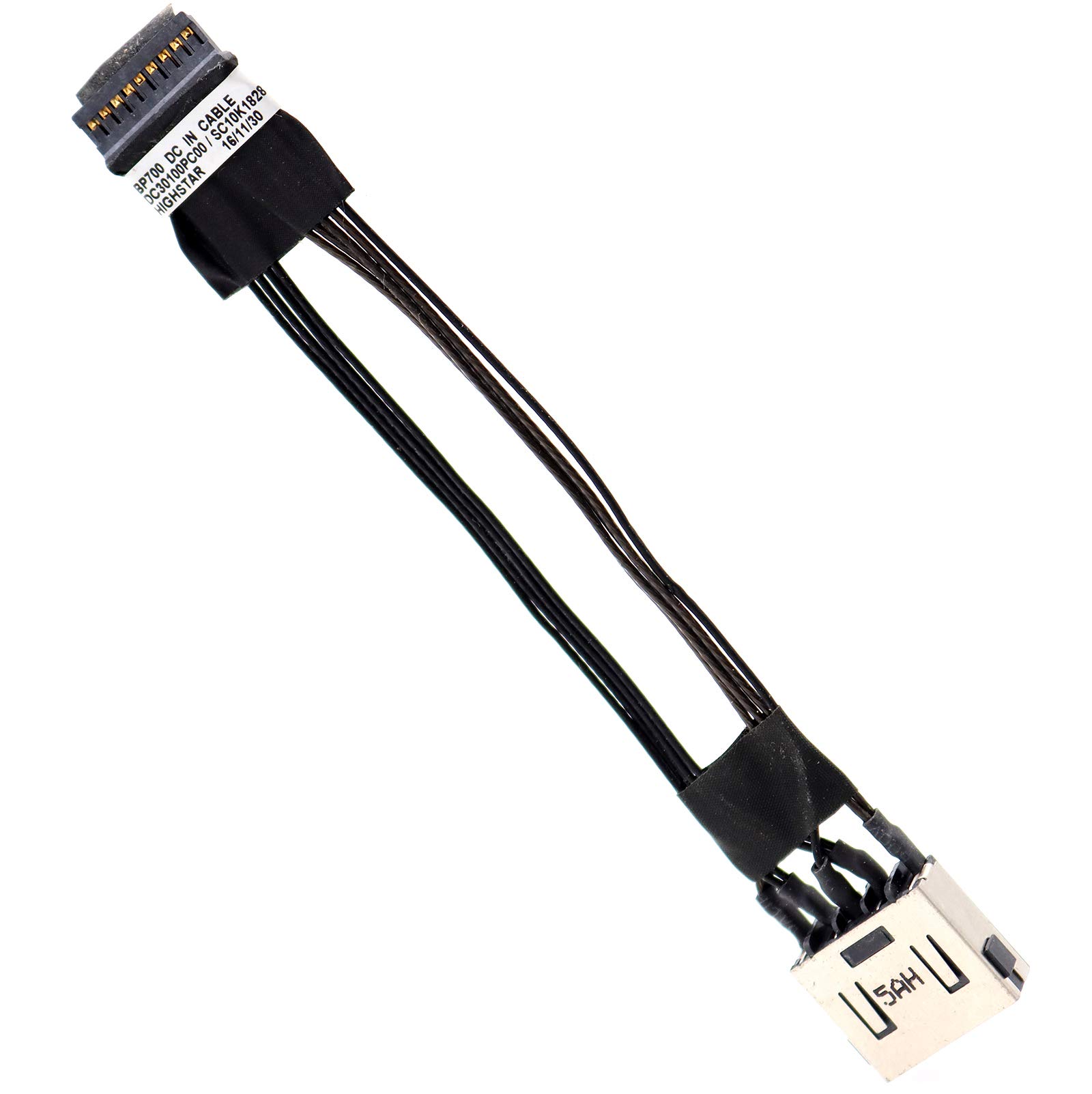 Deal4GO DC Power Jack Harness Cable Replacement for Lenovo ThinkPad P70 P71 20ER 20ES TP00074A DC30100PC00 SC10K18282 00NY385 00NY386