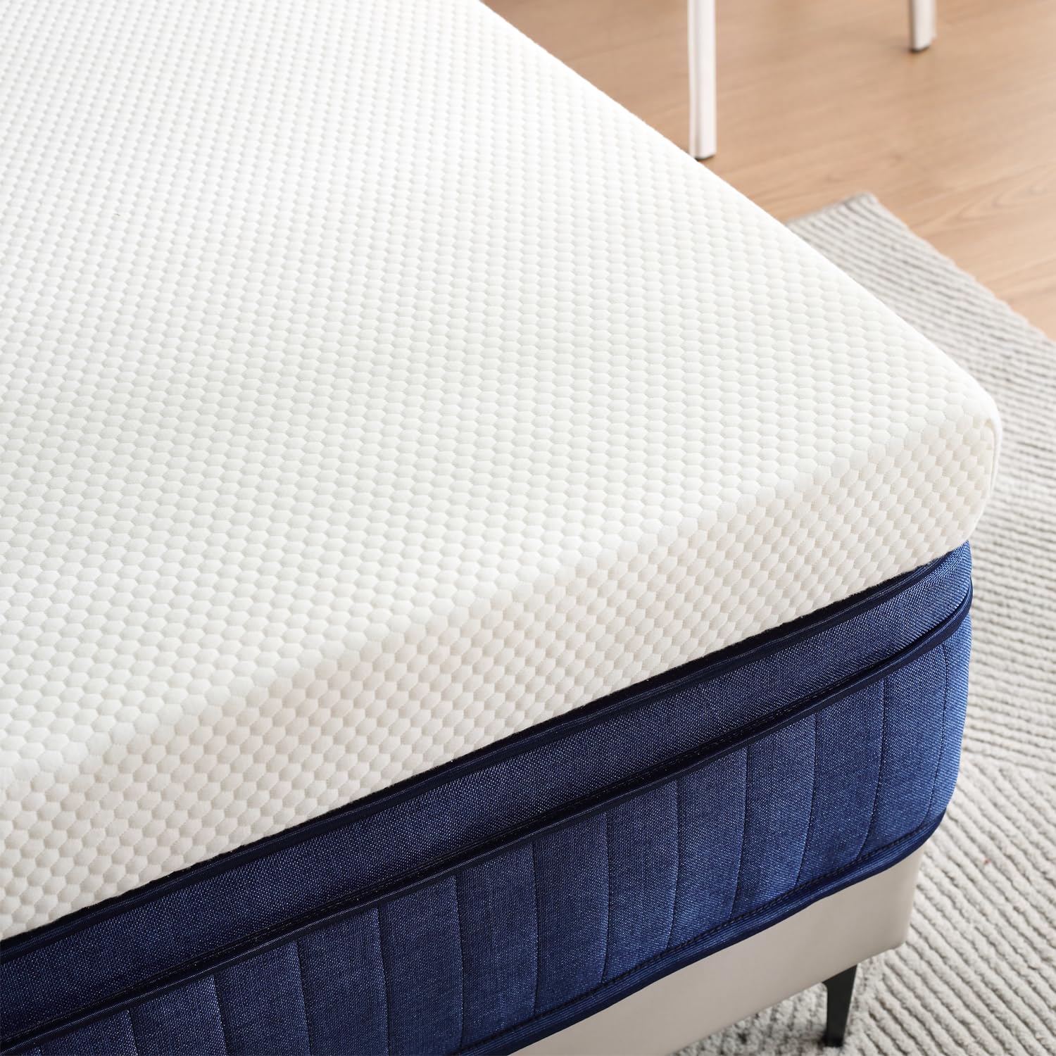 Gwydre 3Inch Topper Mattress,Memory Foam Mattress,High Density Ventilated Memory Foam Bed Mattress Topper,with Removable & Washable Cover (Full)