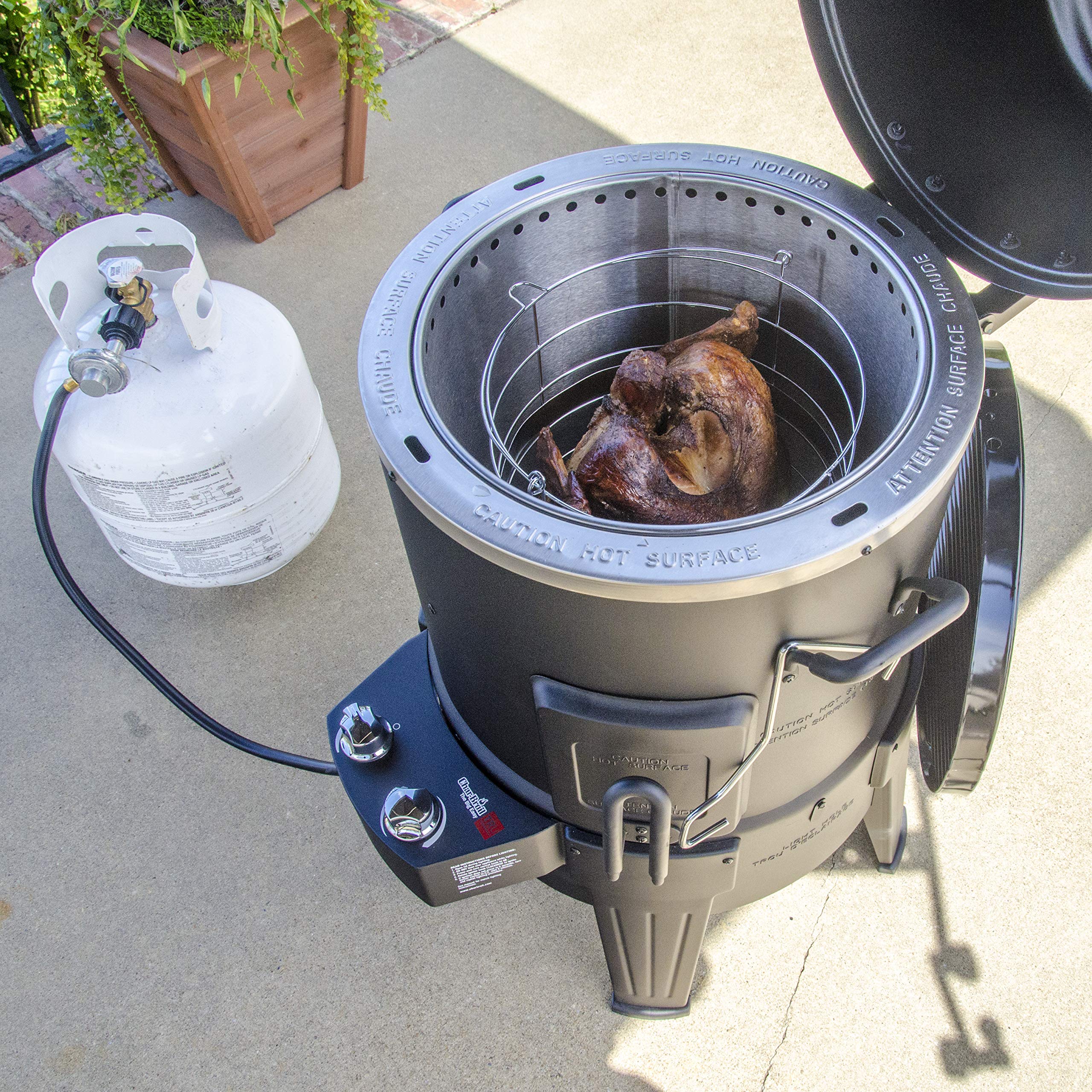 Charbroil® The Big Easy TRU-Infrared Cooking Technology 3-in-1 Propane Gas Stainless Steel Smoker, Roaster & Grill - 14101550
