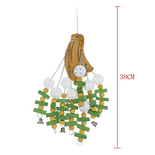 KLKCMS Bird Knots Block Chewing Toys for Large Parrots