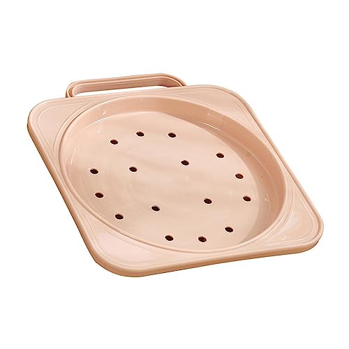 KLKCMS Flower Caddy Rolling Plant Stand with Wheels Strong Multipurpose Universal Casters Tray, Indoor Outdoor Plant Stand Movable Tray for Home, Pink S