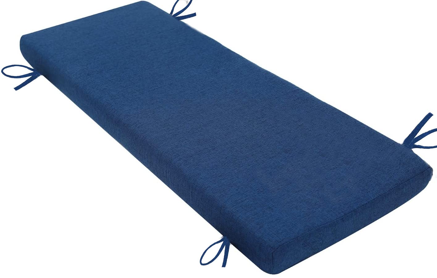 MYLSMPLE Bench Cushion Chair Pad Outdoor Bench/Swing Cushion Slip Cover Water Resisitant UV Protection Indoor Patio Furniture Cushion Cover with Zipper Replacement Cover (36"X18"X2", Navy Blue)