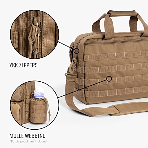 Tactical Baby Gear Deuce 3.0 Tactical Diaper Bag with Changing Mat (Black)